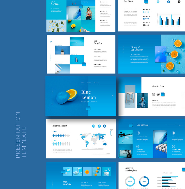 Presentation Template by Lanterby on Dribbble