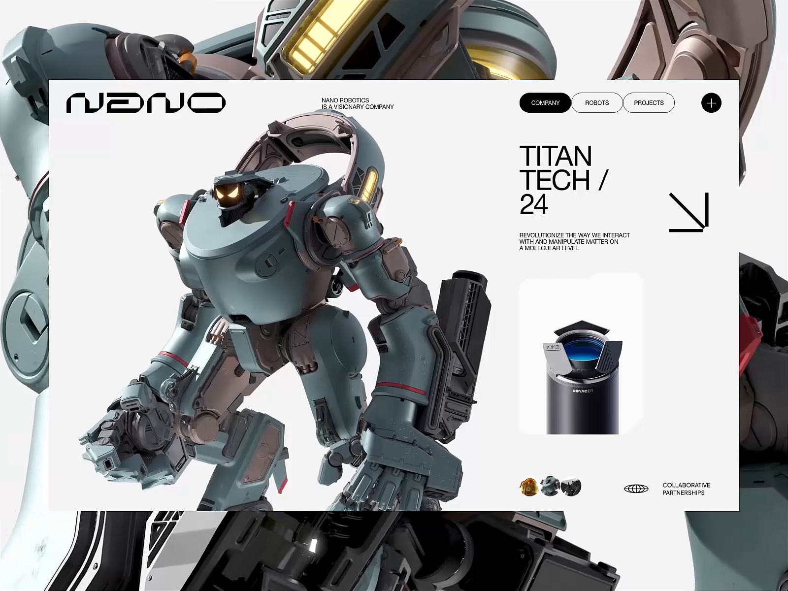Nano Concept Website by Mariusz Mitkow on Dribbble