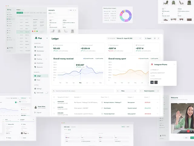 Dashboard Landing Page designs, themes, templates and downloadable ...