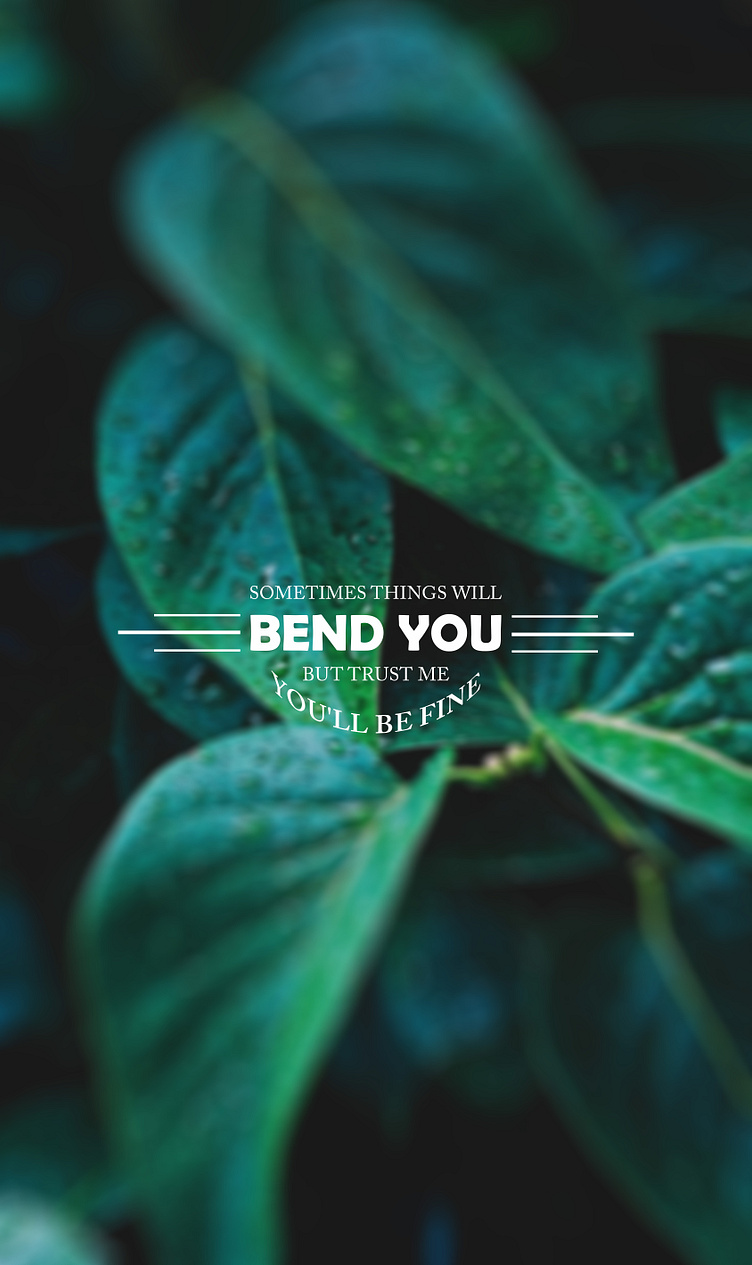 Nature Typography Design by Mr Ali on Dribbble