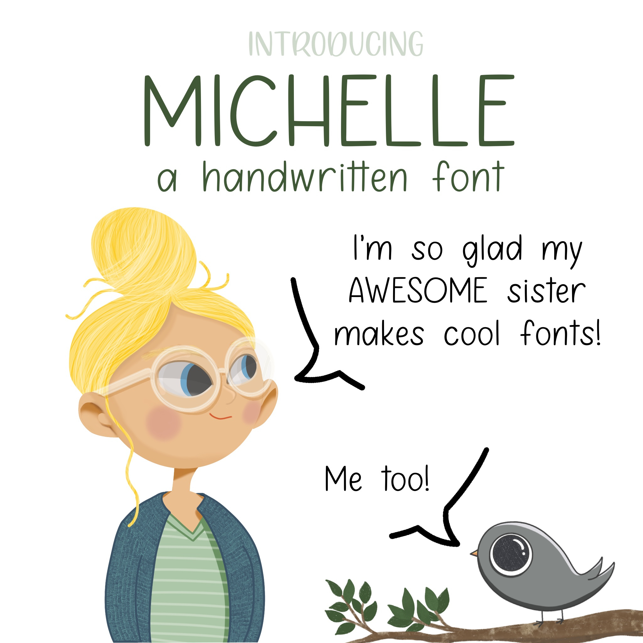 Michelle - a handwritten font by Michelle Ayres on Dribbble