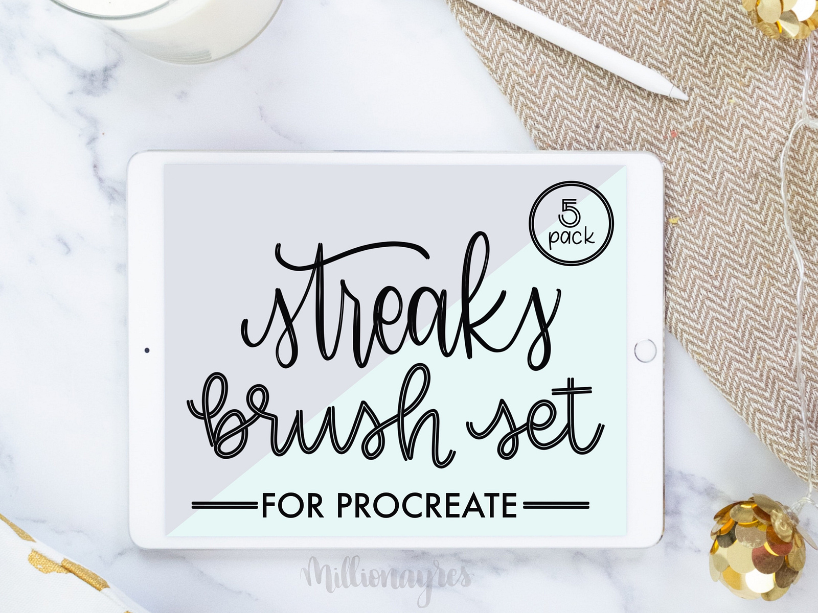 Procreate App Streaks Brush Set By Michelle Ayres On Dribbble