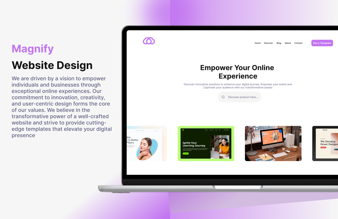 Magnify Landing page UI/UX by INNOCENT Ishimwe on Dribbble