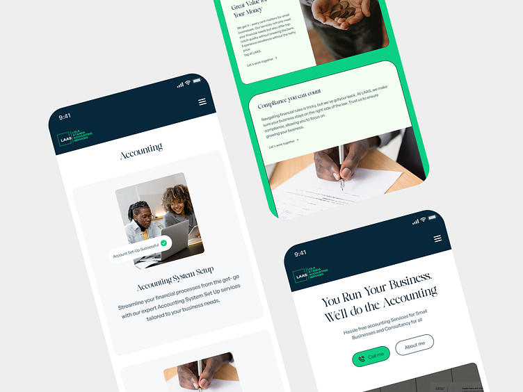 More from Lola's Atanda accounting website by Oluwaseyi on Dribbble