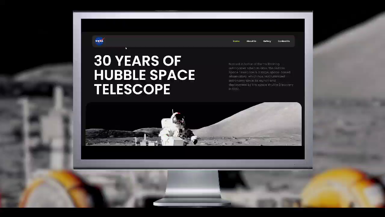 Hubble website. by Mansuri Aakib on Dribbble