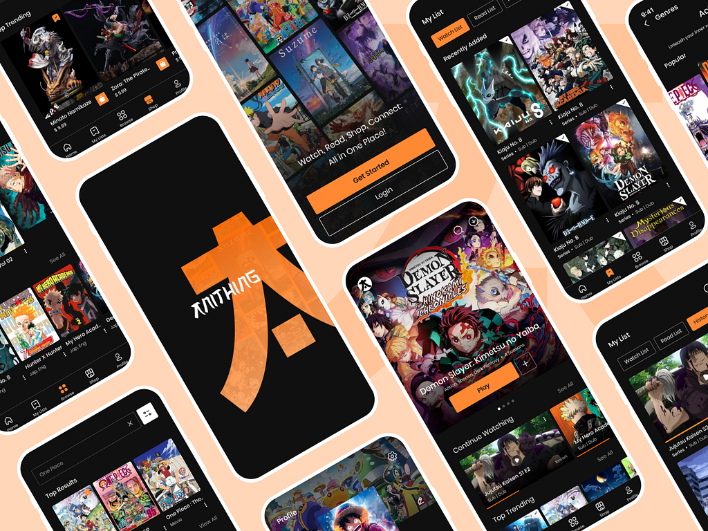 Anithing - Anime Streaming & Manga Reading App UI Design by Sunil ...