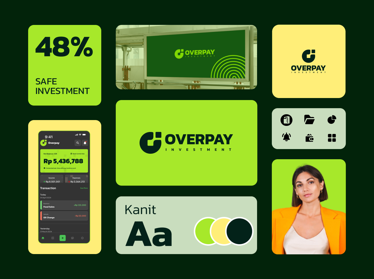 Overpay Investment Branding Project by Shihab Rakib on Dribbble