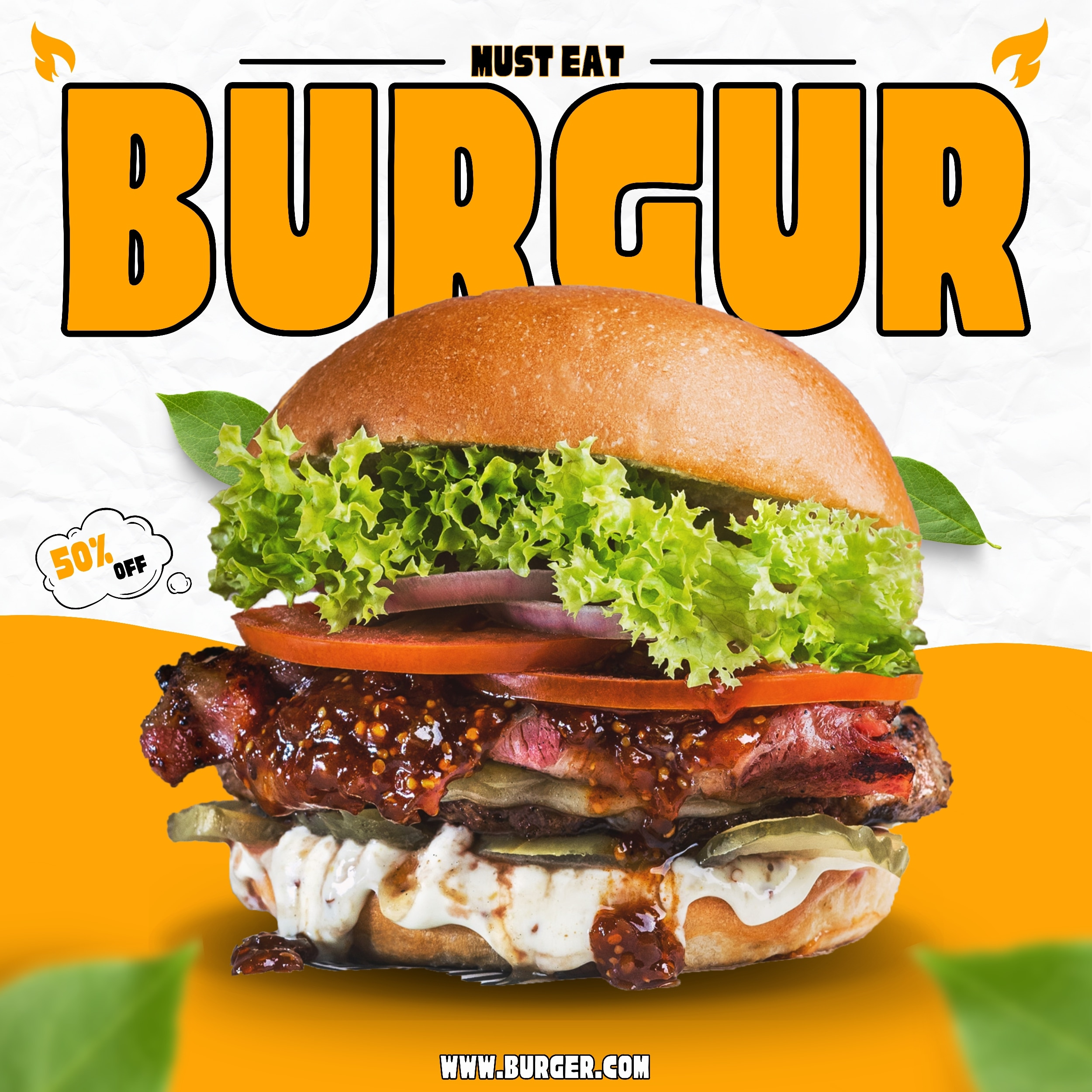 Burger Instagram Post Design designs, themes, templates and ...