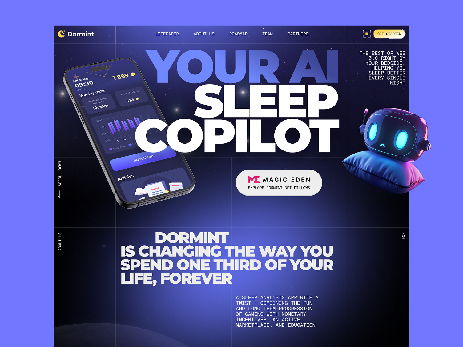 Dormint Website Concept by Anton on Dribbble
