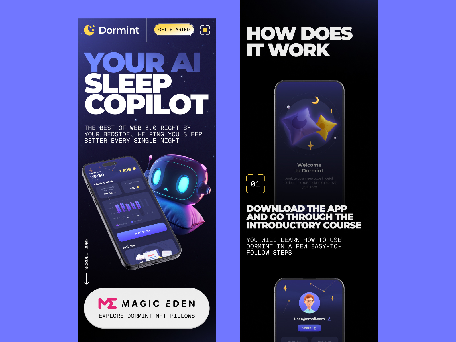 Dormint Website Concept by Anton on Dribbble