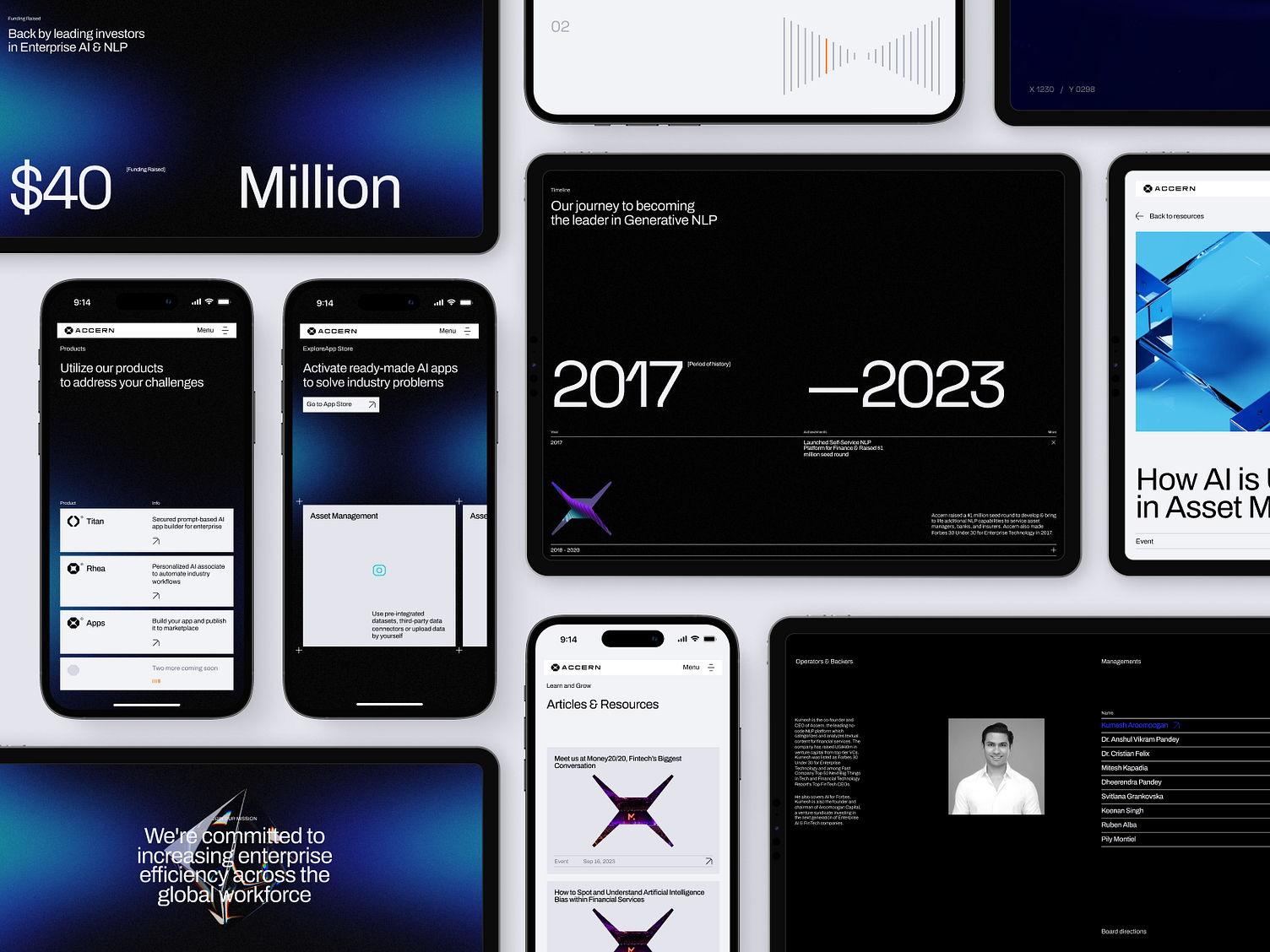 Bold, high-tech web design for an AI, NPL company | Lazarev. by Lazarev ...