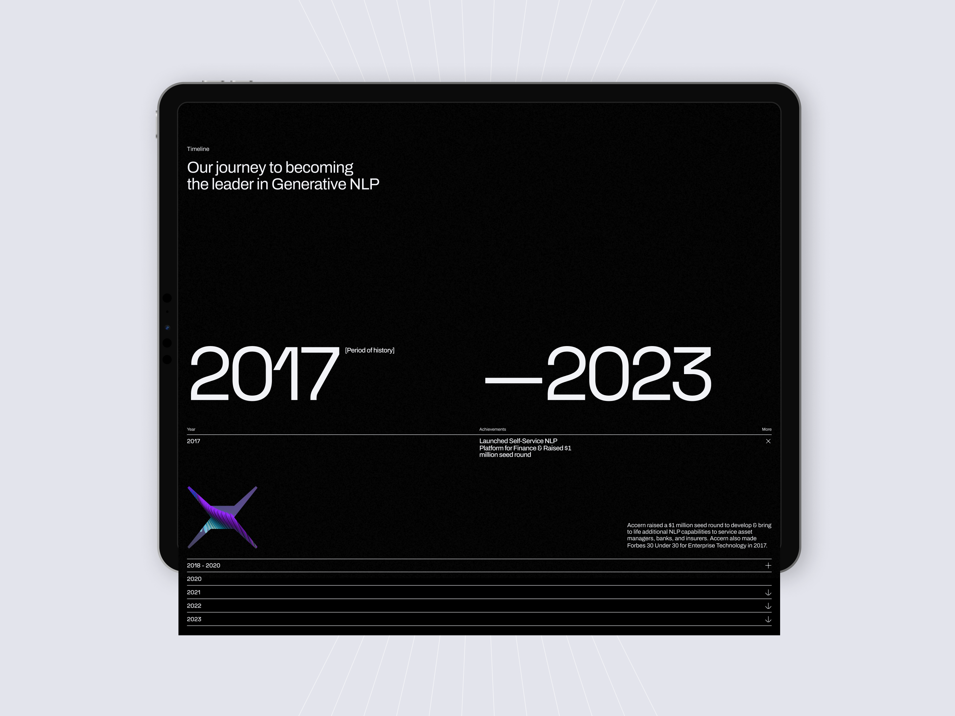 Bold, high-tech web design for an AI, NPL company | Lazarev. by Lazarev ...