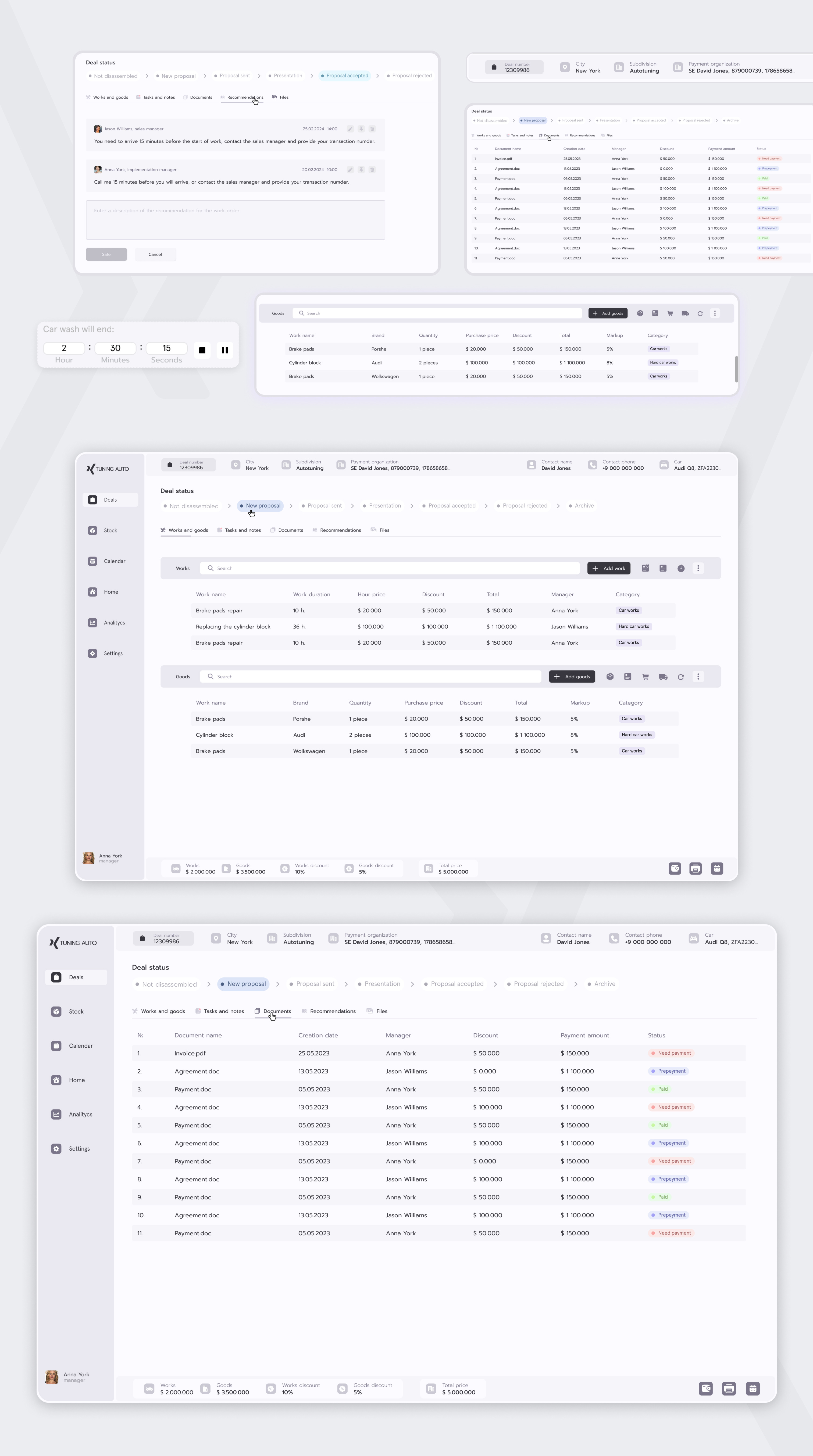 CRM System. Kanban. Table. list by Nata Skuratova on Dribbble