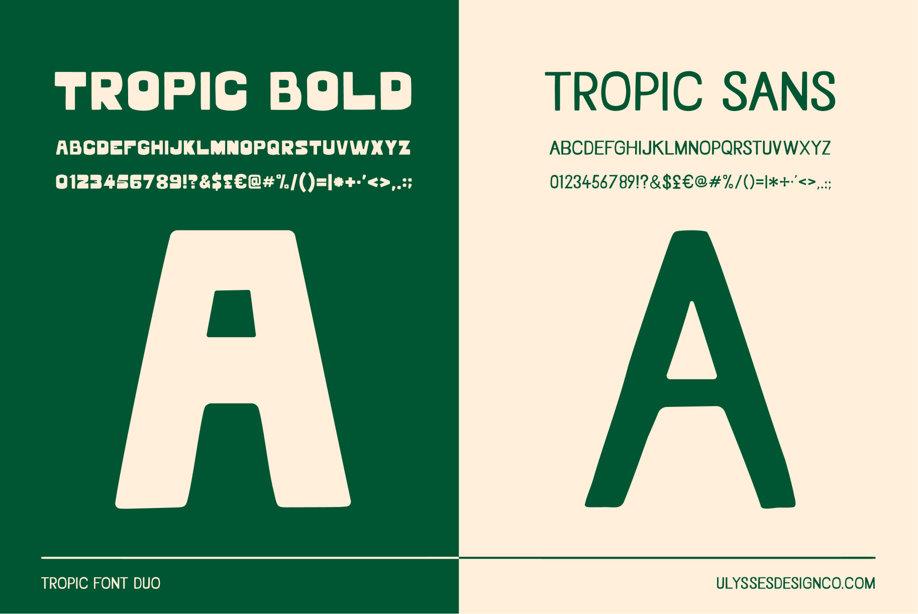 Tropic - Hand Drawn Font Duo by Ulysses Design Co on Dribbble