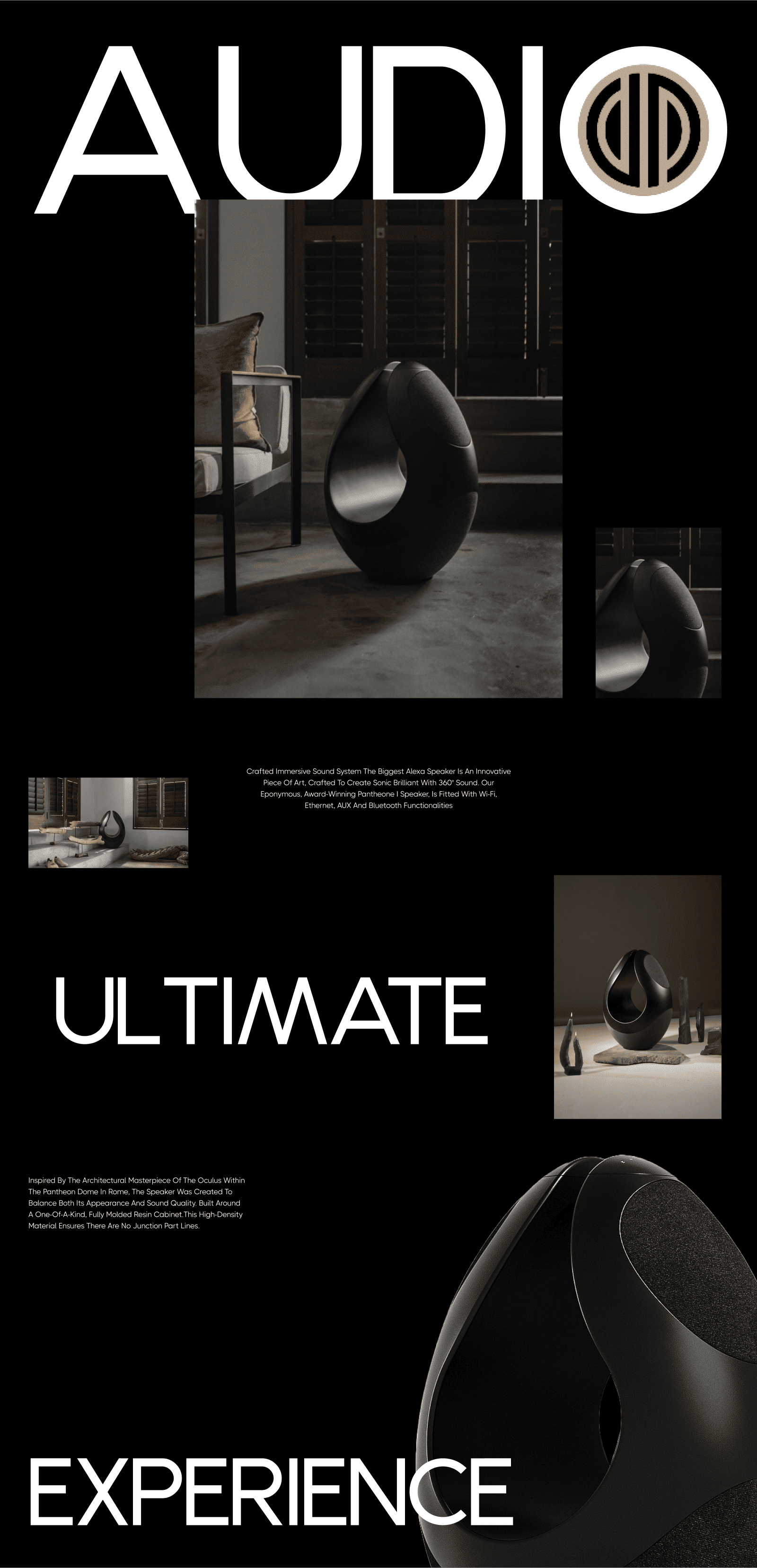Pantheone - High-End Speaker Sound System Website Design by LAIN UI/UX ...
