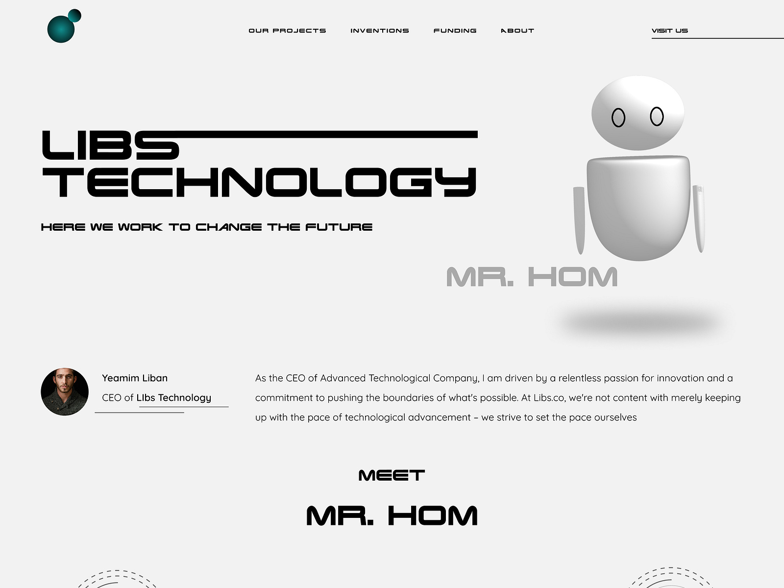Technology company landing page by Yeamim Liban on Dribbble Technology company landing page by Yeamim Liban on Dribbble