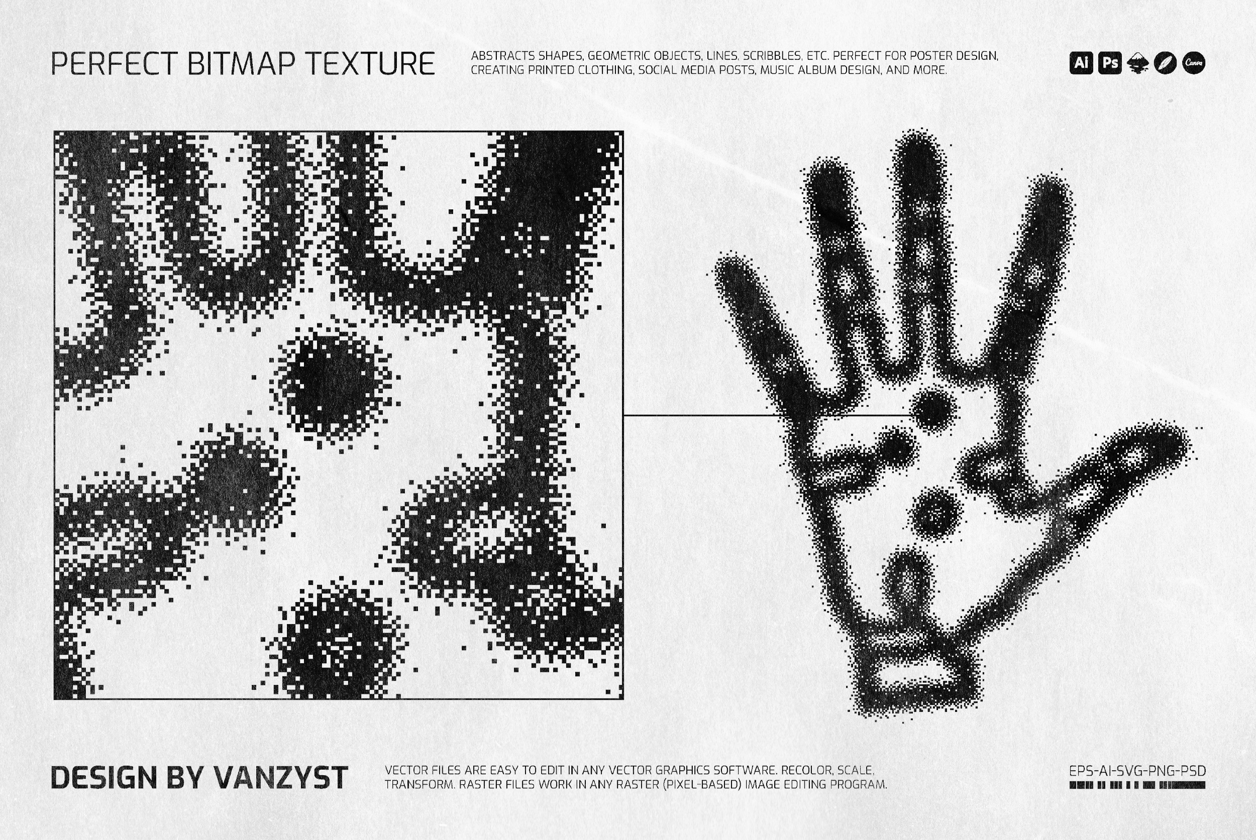 138 Bitmap Vector Shapes Pack by DesignFamilyMarket on Dribbble