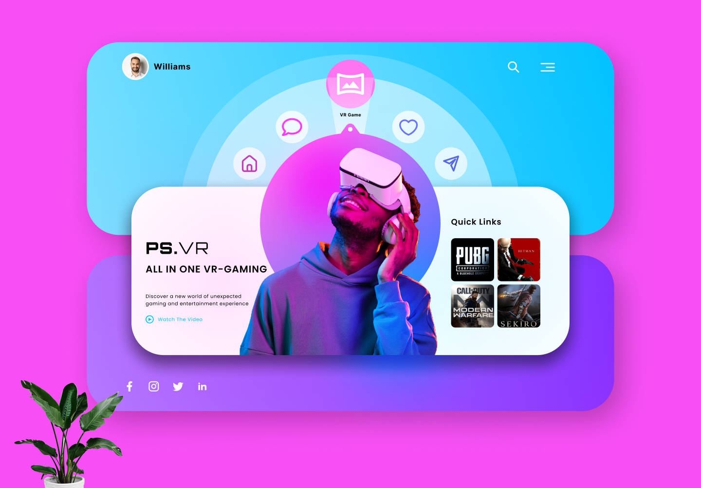 Virtual Reality Gaming Website Design by Irfan on Dribbble