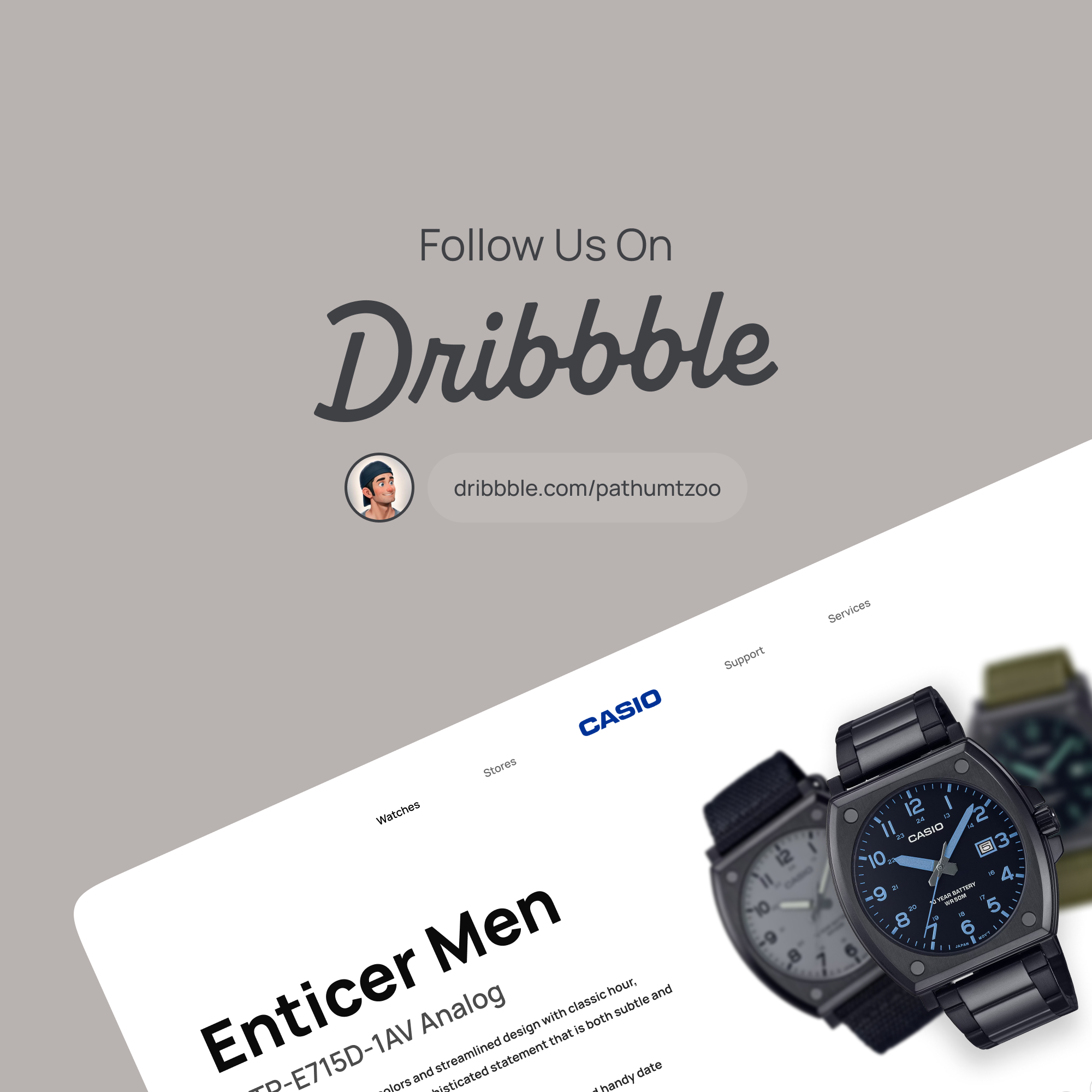 CASIO Enticer Product Web Concept by Pathum Tzoo on Dribbble