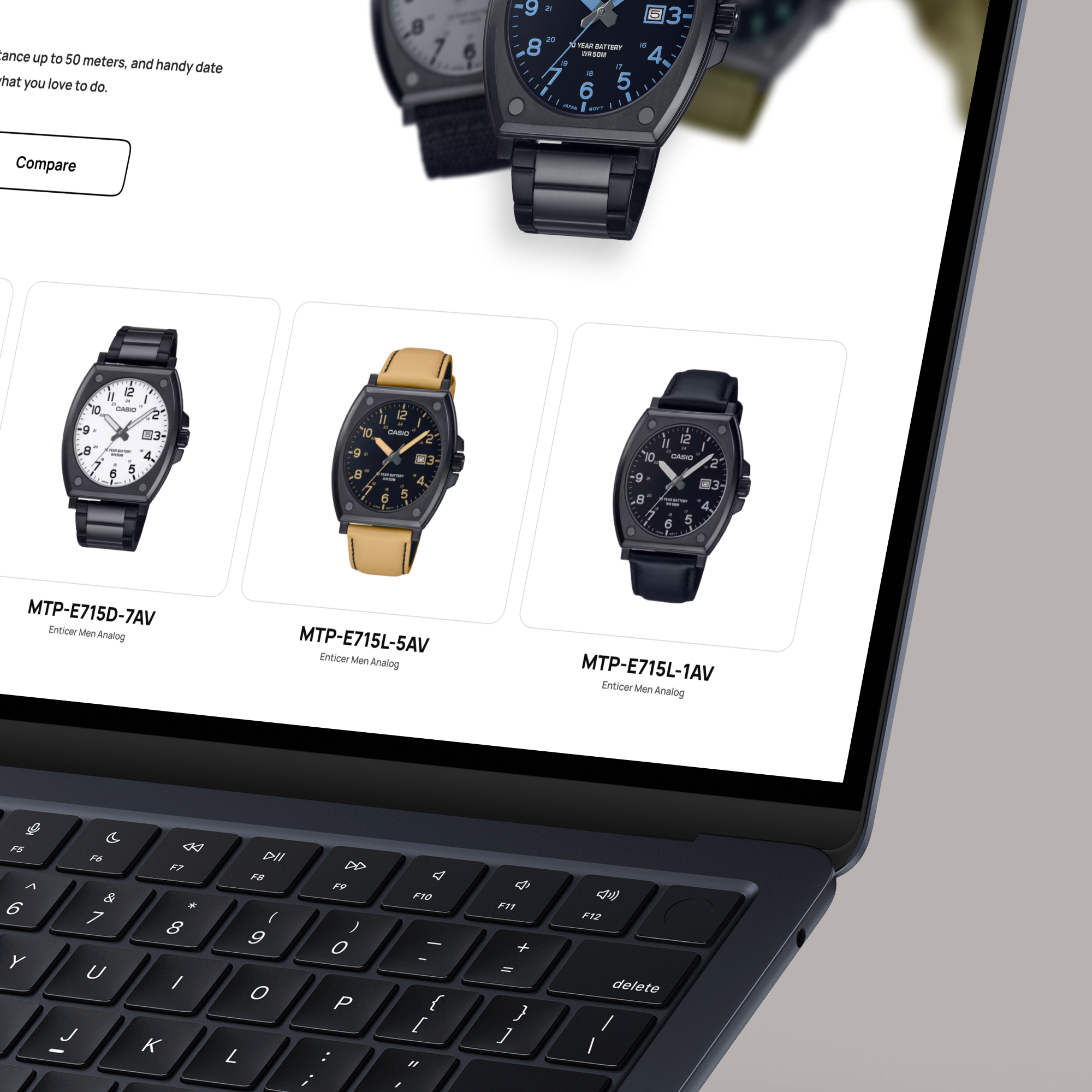 CASIO Enticer Product Web Concept by Pathum Tzoo on Dribbble