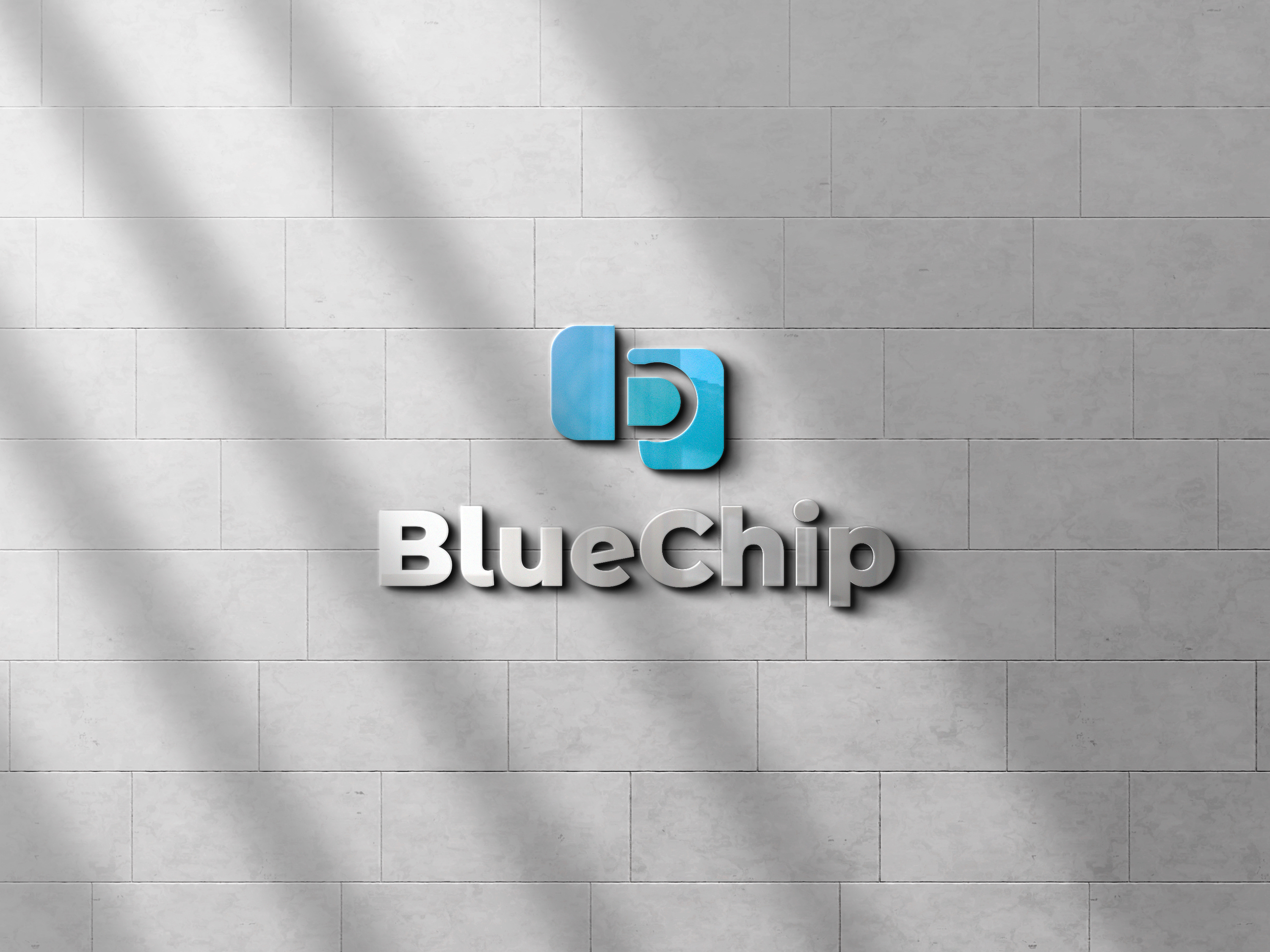 BlueChip Logo by Shamim Hossen on Dribbble