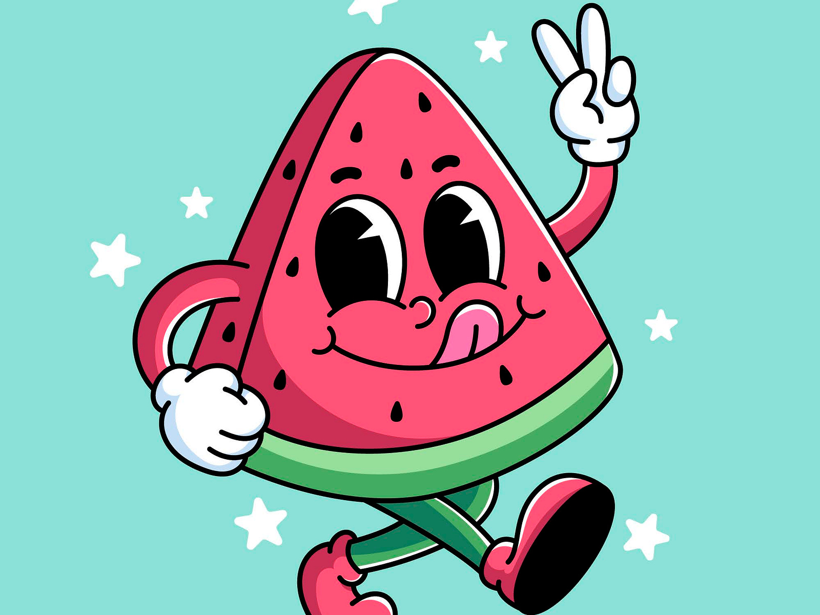 Cartoon Watermelon By Drud Studio On Dribbble
