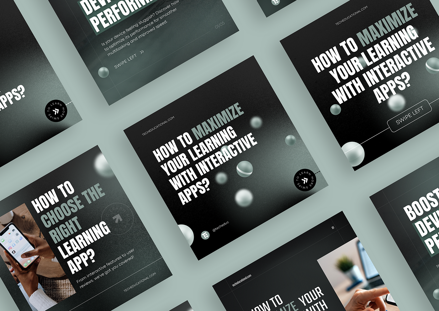 Educational Technology Carousel Cover Templates by Judea Bartolome on ...