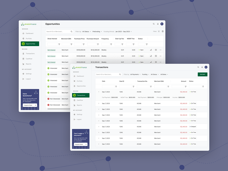 Stretch Finance by DDT Designs on Dribbble