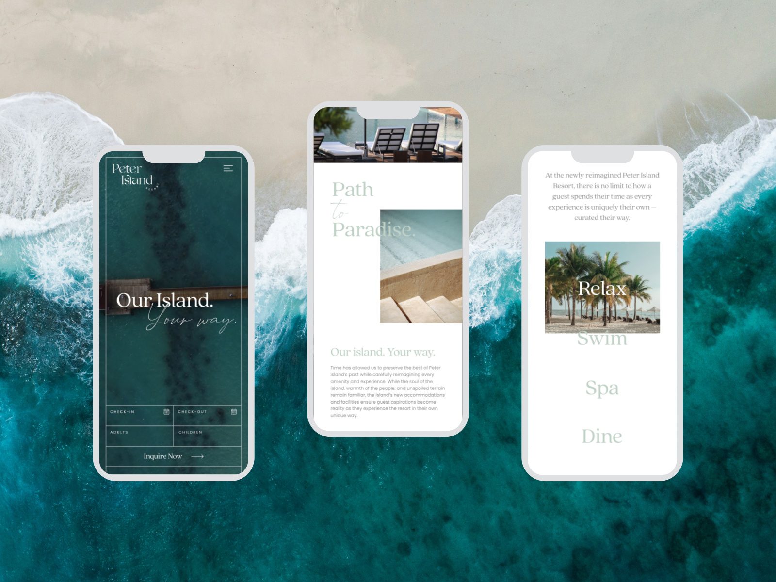 Peter Island Resort Microsite by Katie VanFarowe on Dribbble