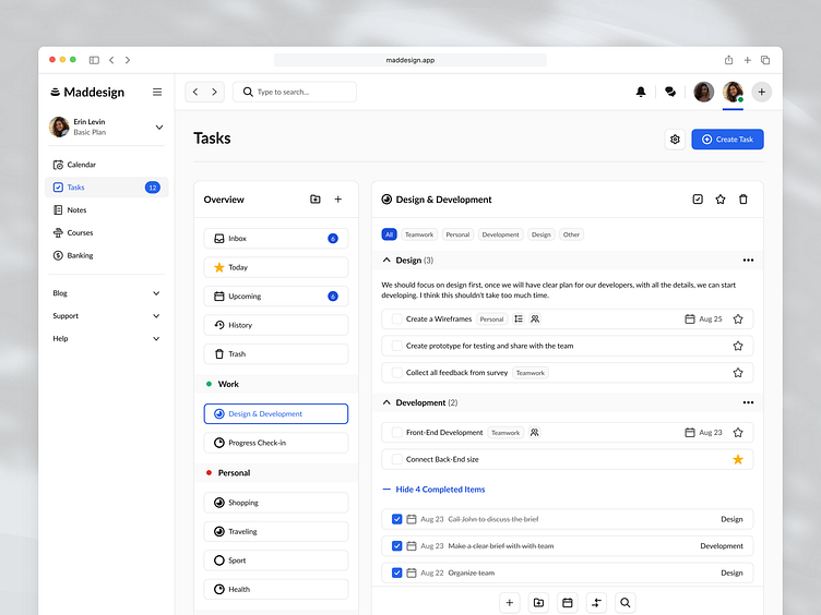 Tasks - Maddesign Figma UI KIT by Vladimir Rakshâ on Dribbble