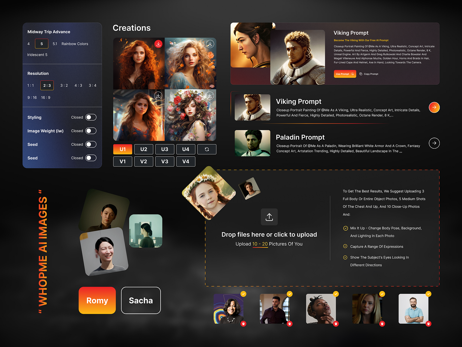 WhopMe Feature Focus - AI Image Design Concept by WebBuddy on Dribbble