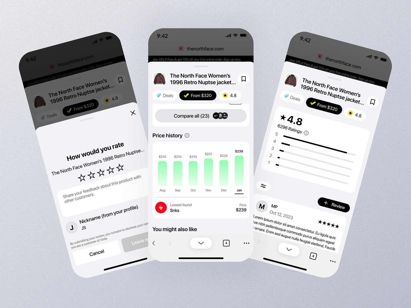 Price History And Rating Mobile App Ui by UI Ants on Dribbble
