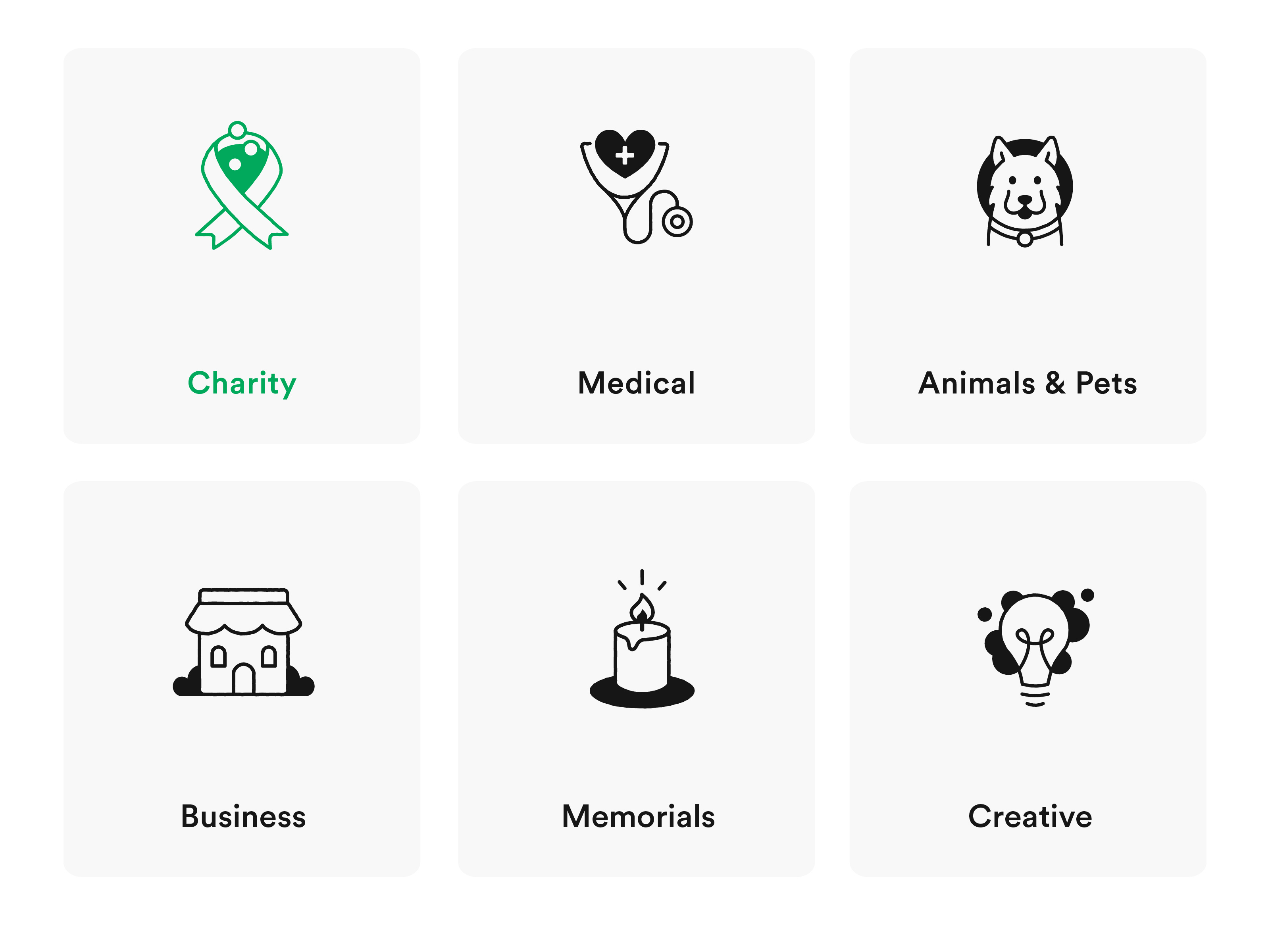 Gofundme — Icon System by Zach Roszczewski on Dribbble