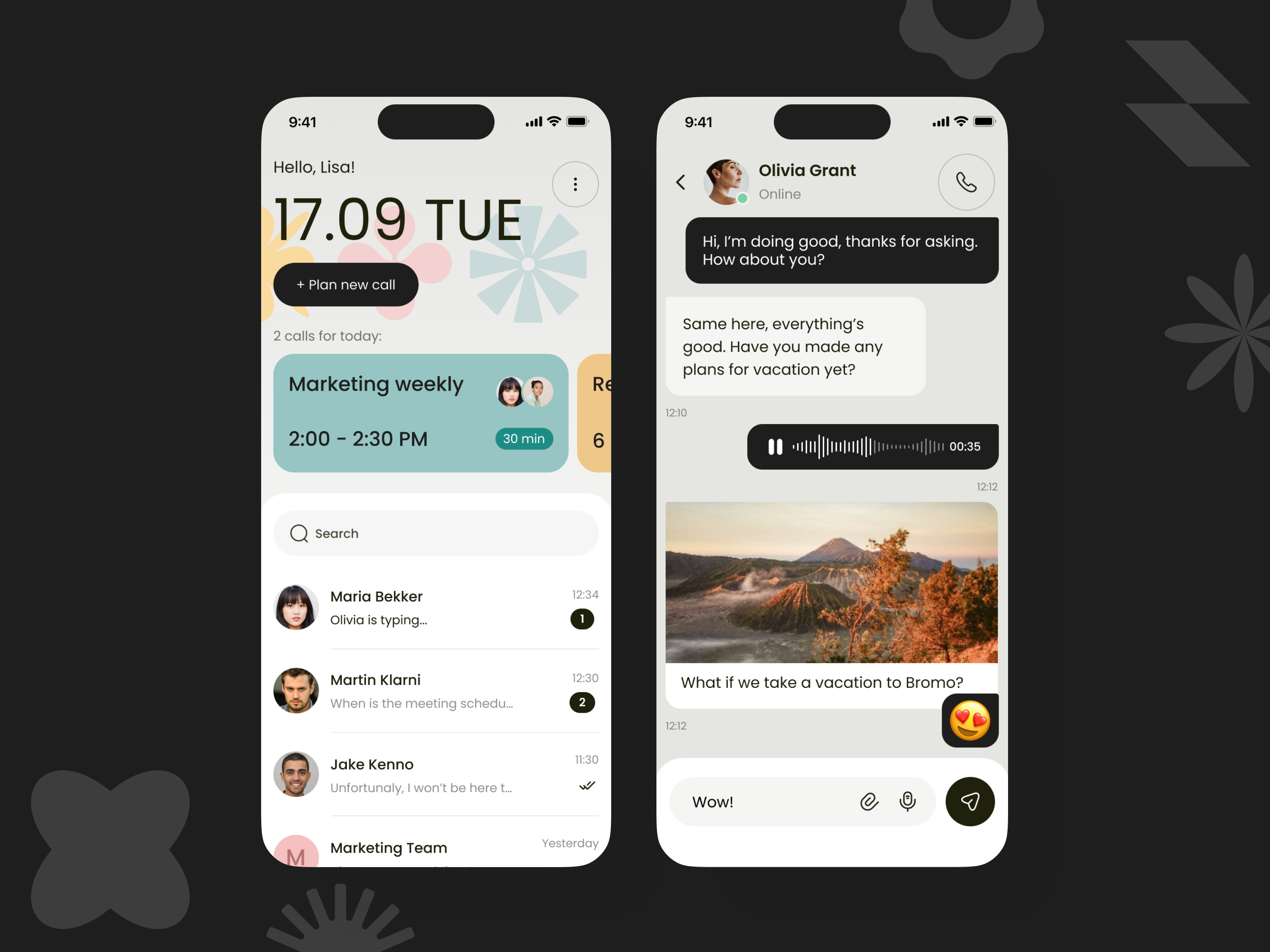 Messenger App Design Concept by Ronas IT | UI/UX Team on Dribbble