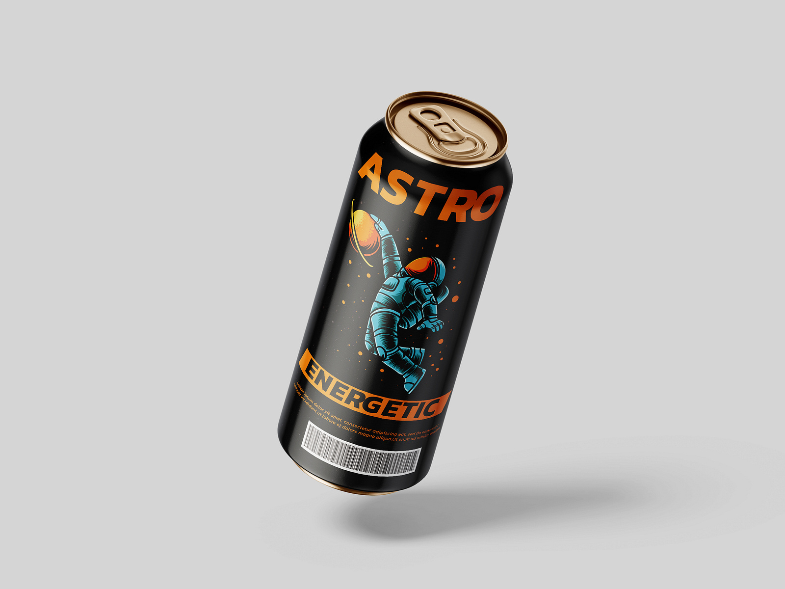 Astro Energetic Drink Label Design by Isaac George on Dribbble