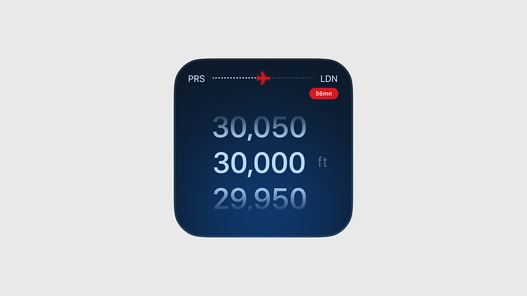 Flight widget by Neo Abric on Dribbble