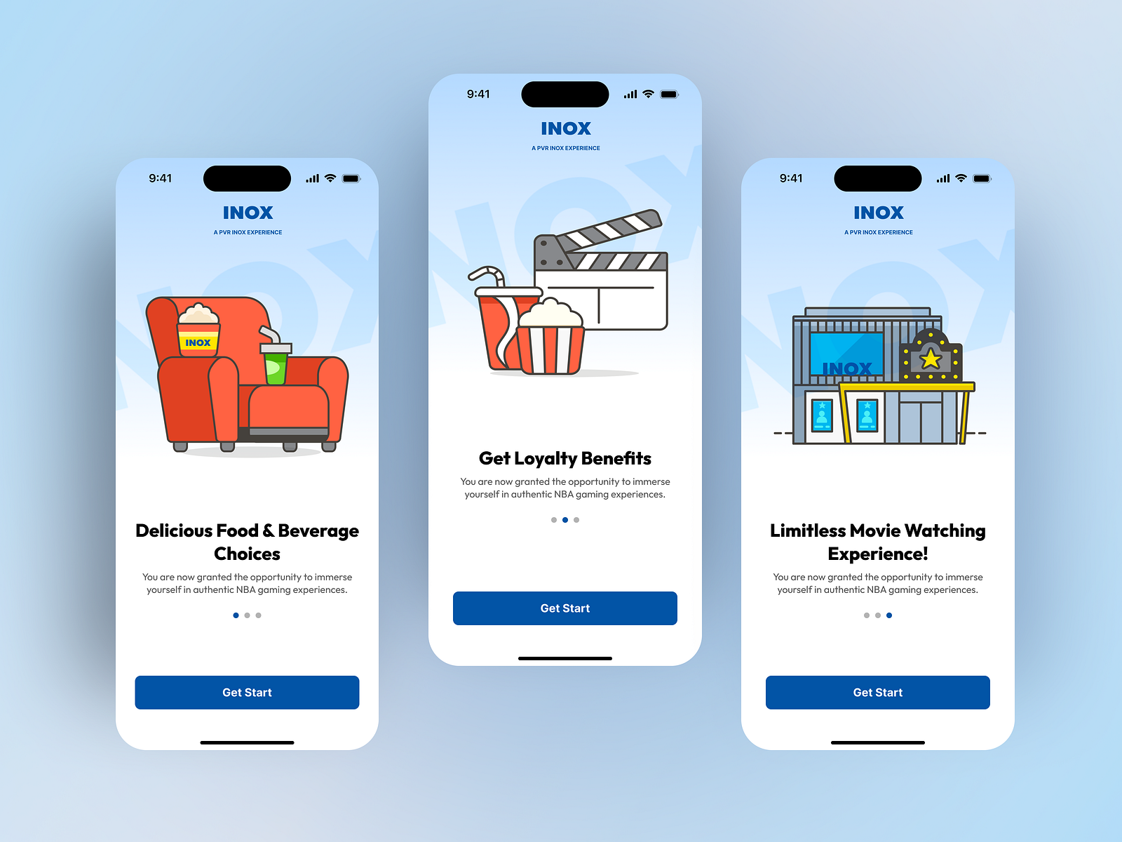 Inox App Redesign Concept by Hitankshi Jain on Dribbble
