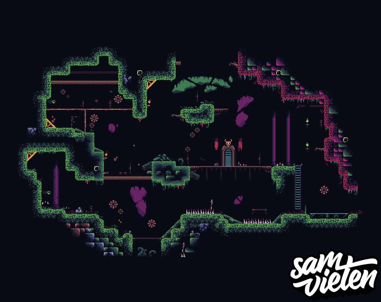 2D Pixelart Metroidvania souls-like Pixelpack by Sam on Dribbble