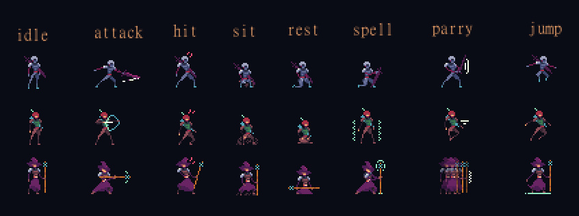 2D Pixelart Metroidvania souls-like Pixelpack by Sam on Dribbble