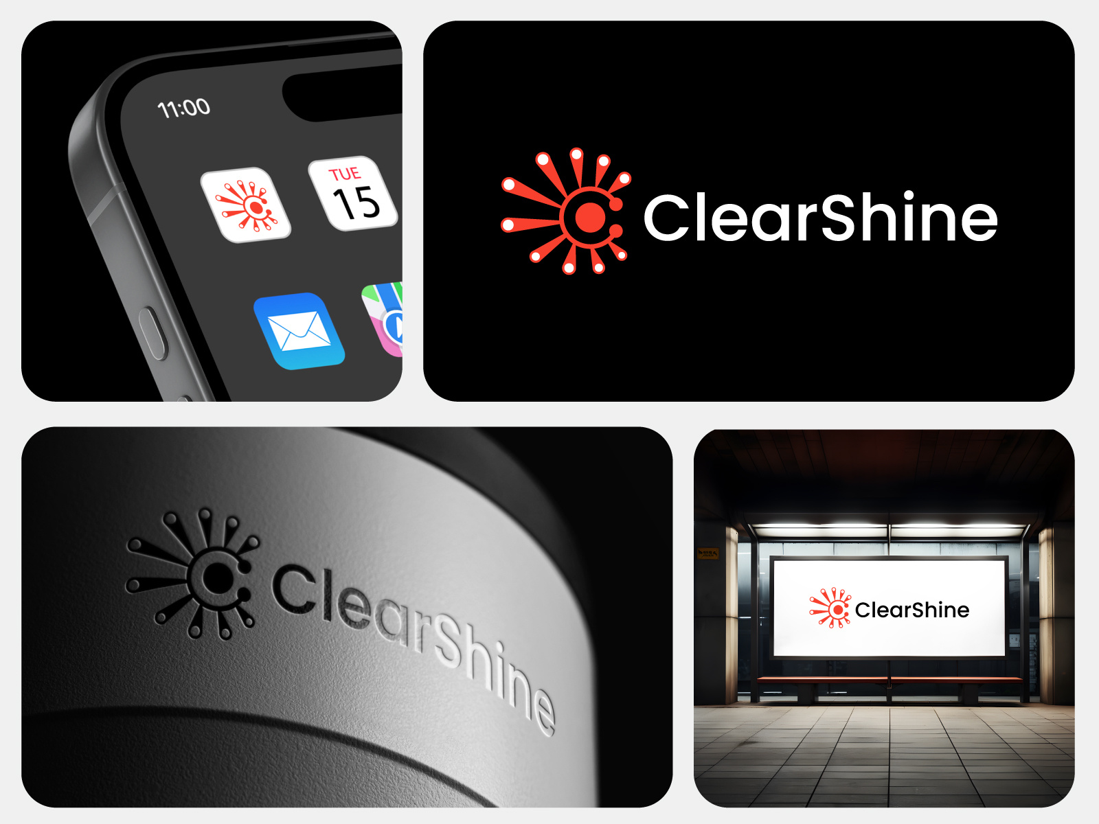 ClearShine Logo Design, Branding, Brand Identity by Sajal Saha | Brand ...