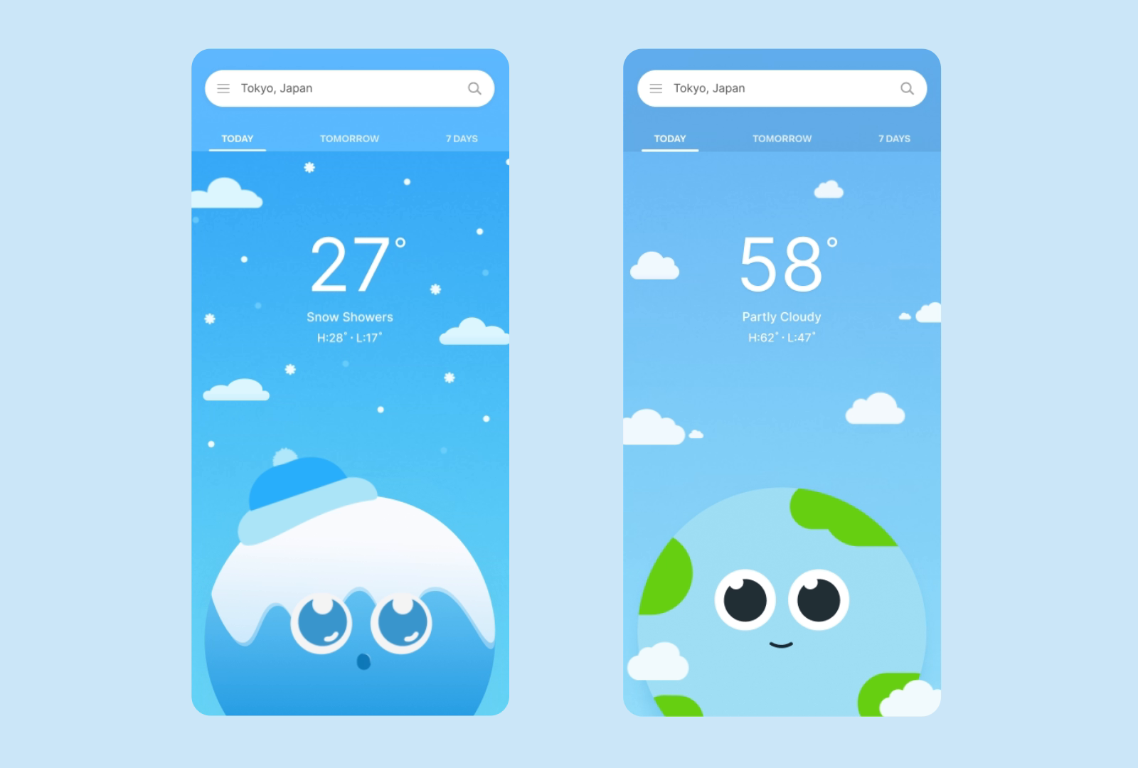 Weather App Animations by Haider on Dribbble