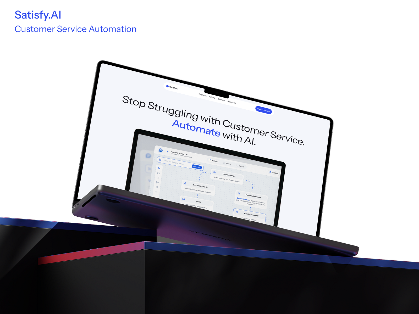 Satisfy.AI - Customer Service Automation by Mustafa Tahir on Dribbble
