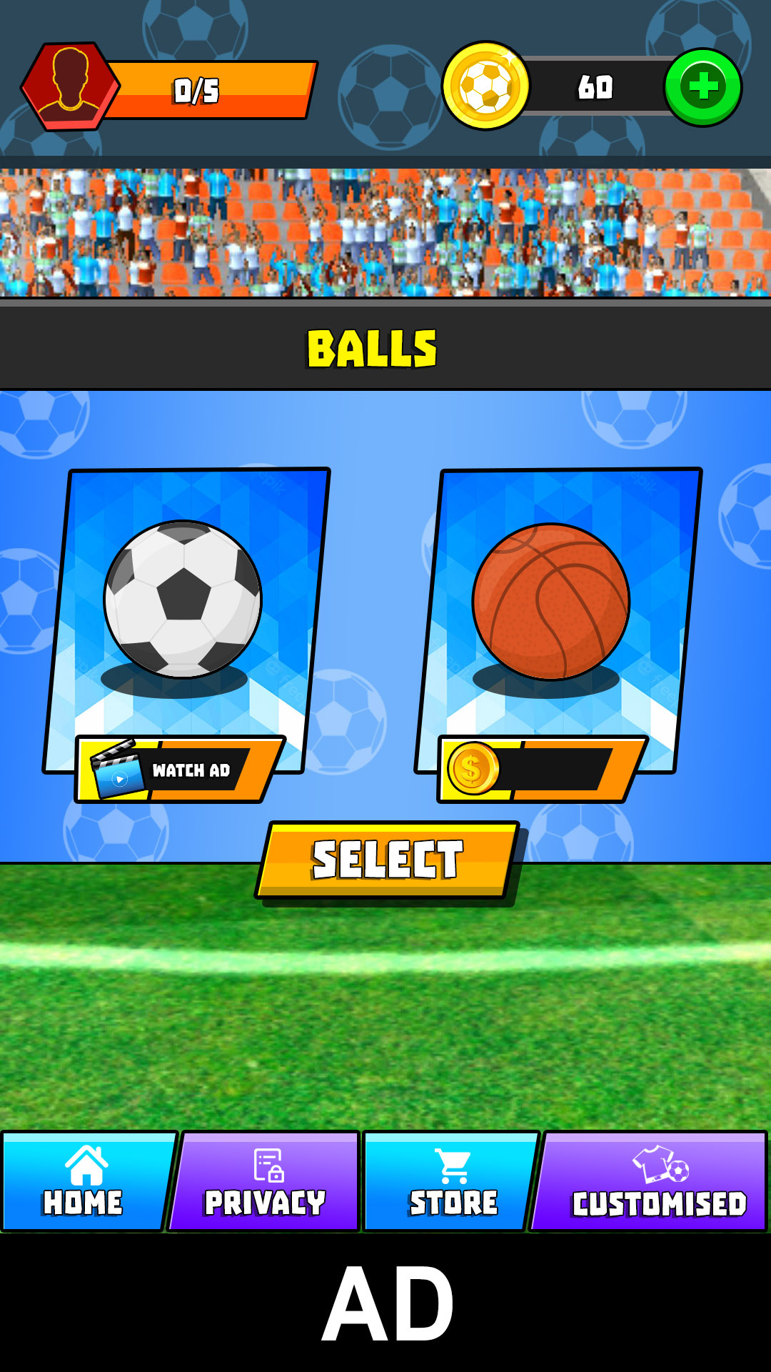 Football Game UI by zainab majid on Dribbble