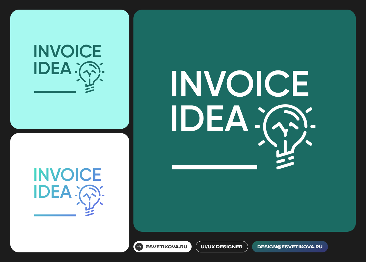 Invoice idea | Logo design by Ekaterina Svetikova on Dribbble