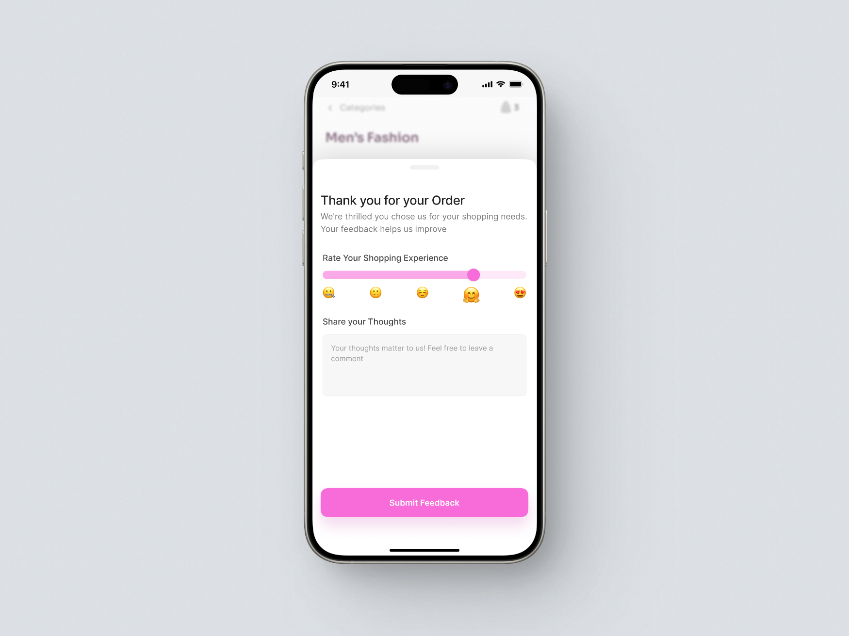 User Feedback Form Bottom Sheet | Sleek Feedback UI Design by Vikas ...