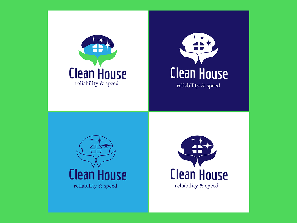Logo Cleaning services by Olga Godik on Dribbble