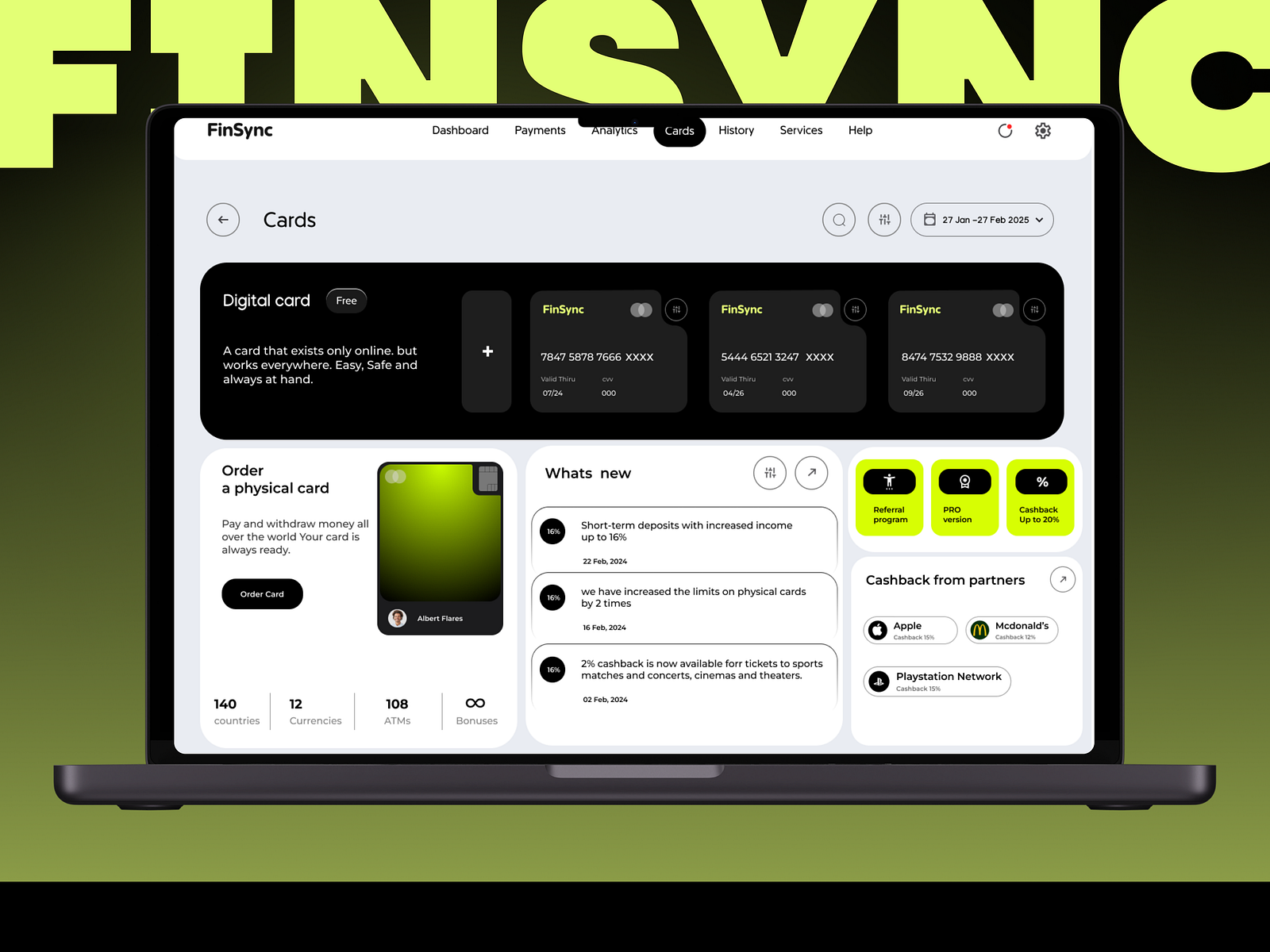 FINSYNC Finance saas Dashboard UI by KRISHNA S on Dribbble