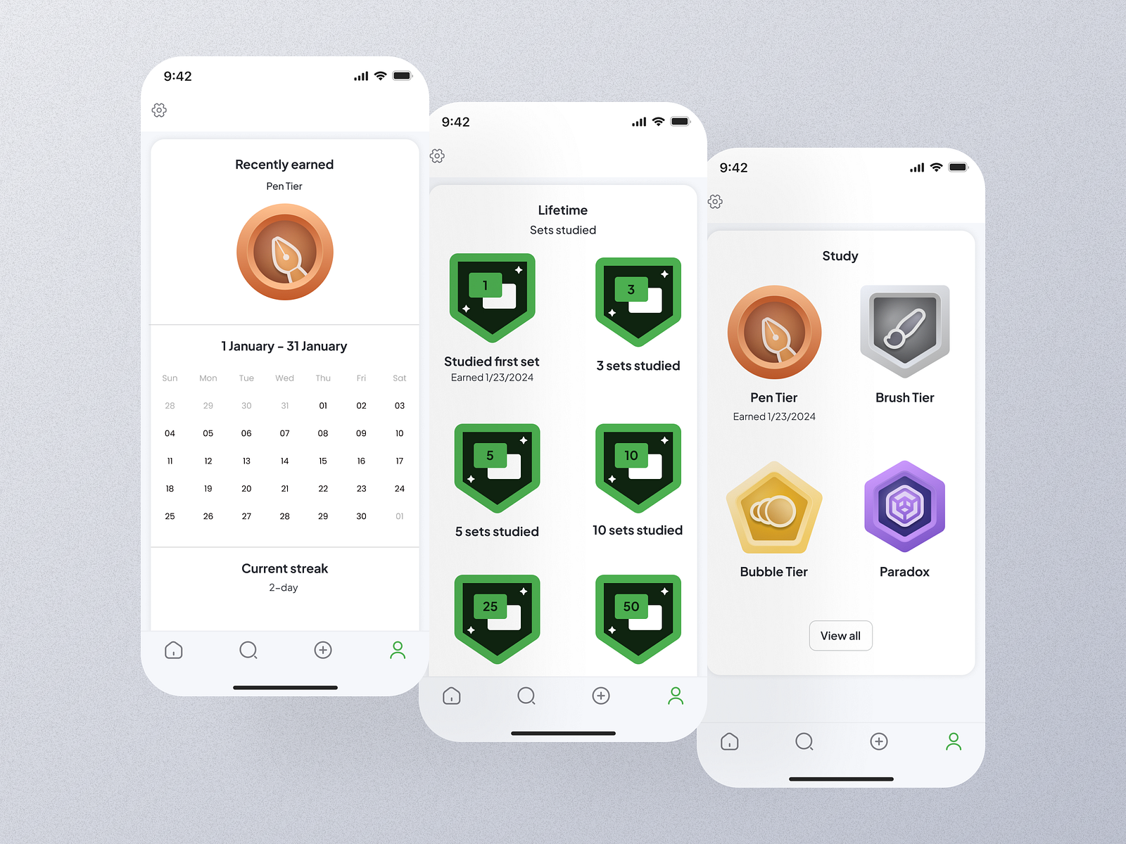 Achievement Mobile App Ui by UI Ants on Dribbble