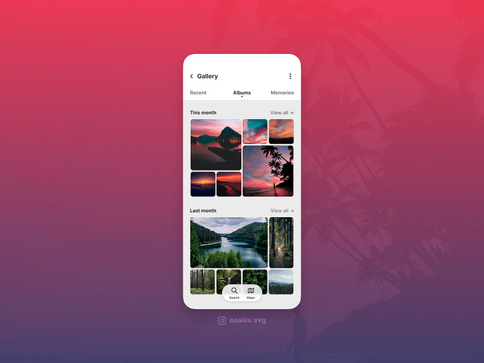 Gallery UI designs, themes, templates and downloadable graphic elements ...