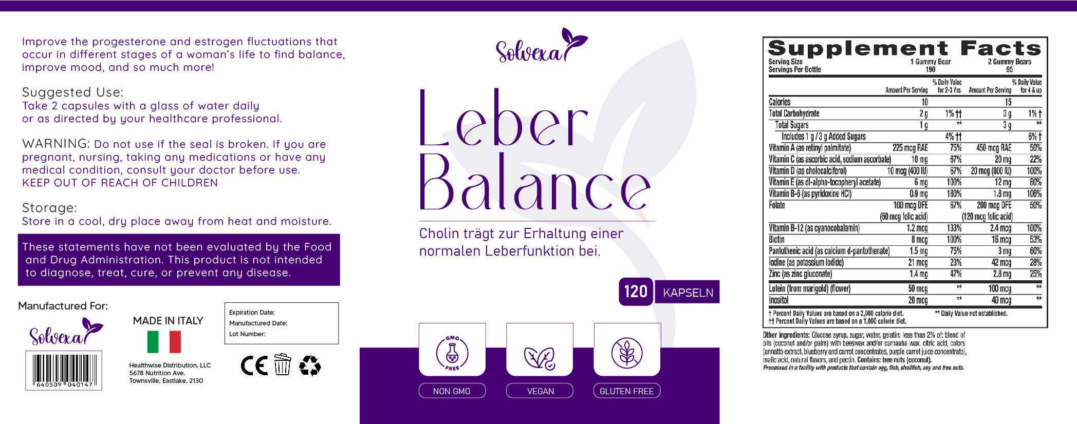 Liver Balance Supplement Label Design by Sakil Mahmud on Dribbble